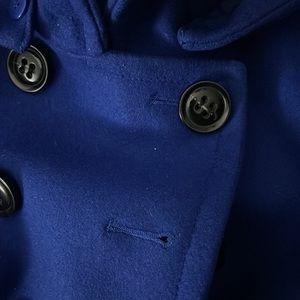 Apostrophe | Jackets & Coats | Royal Blue Apostrophe Wool Pea Coat ...
